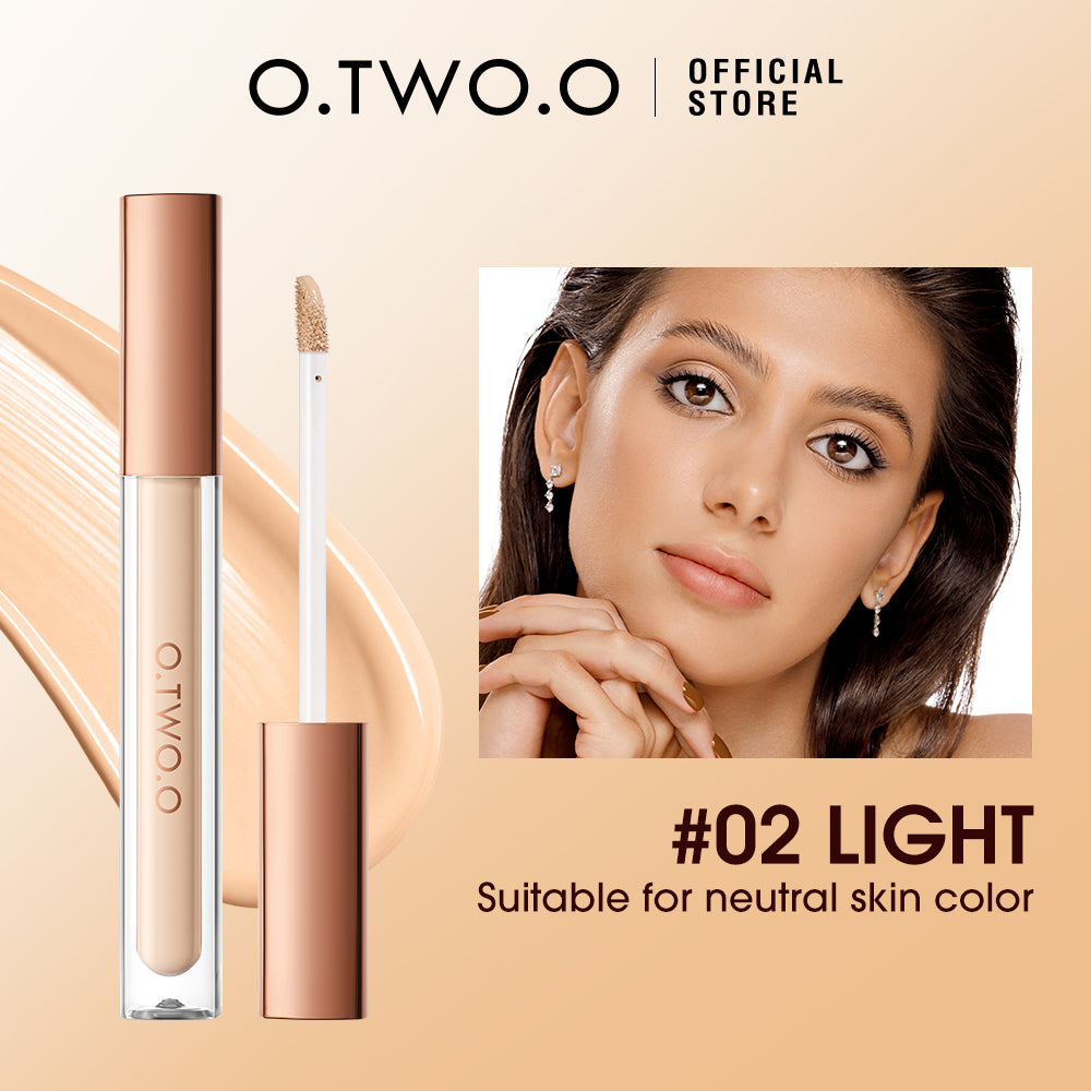 O.TWO.O Liquid Concealer Cakupan Penuh Tahan Air Tahan Lama Korektor Wajah Lingkaran Drak – O ...